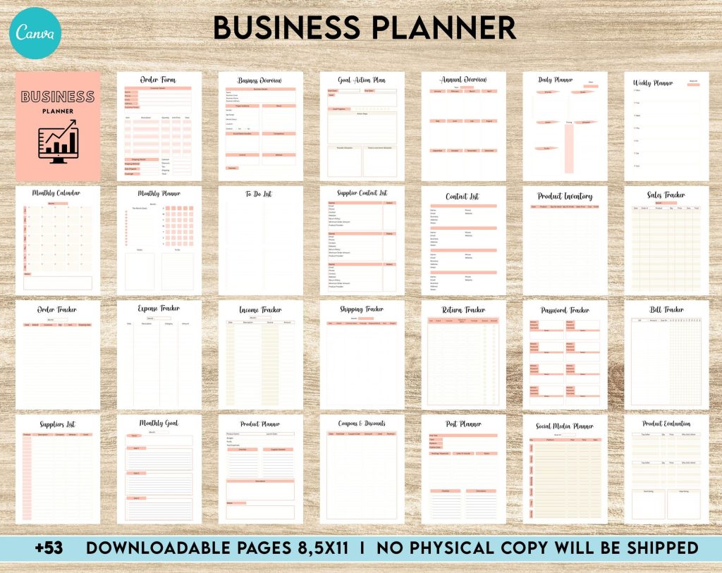 Business Planner, Small Business Plan, Online Business planner ...