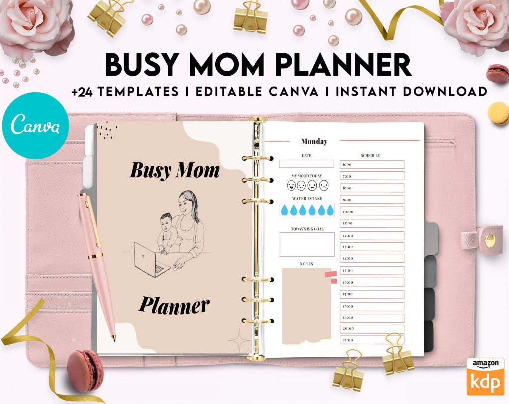 Busy Mom Planner, Home Management Planner Editable Templates, House ...