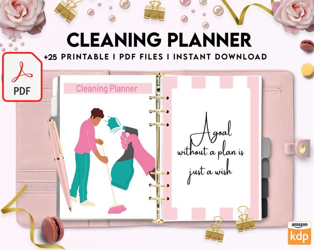 Cleaning Planner, Daily Weekly Monthly Checklist, Cleaning Tracker, PDF ...