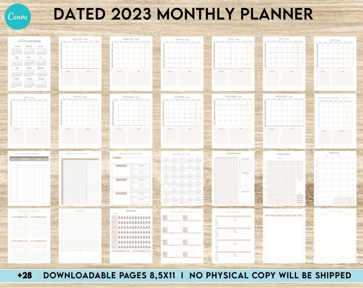 Canva Editable Planners Templates Create Professional-Quality Design