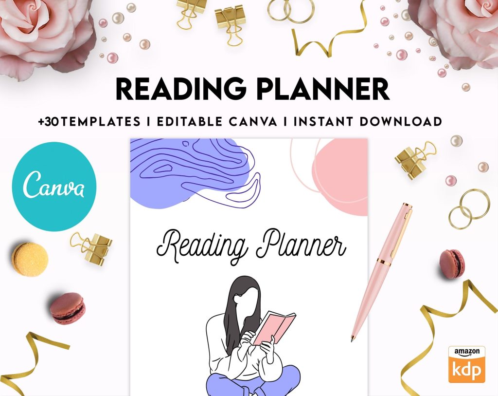 Reading Planner Editable Templates | Reading Journal Tracker | Book ...