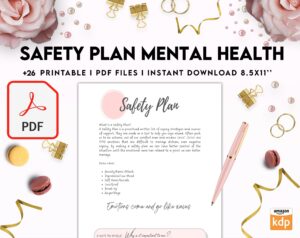 Safety Plans Journal, Mental Health Worksheets, Problem Solving, Self ...