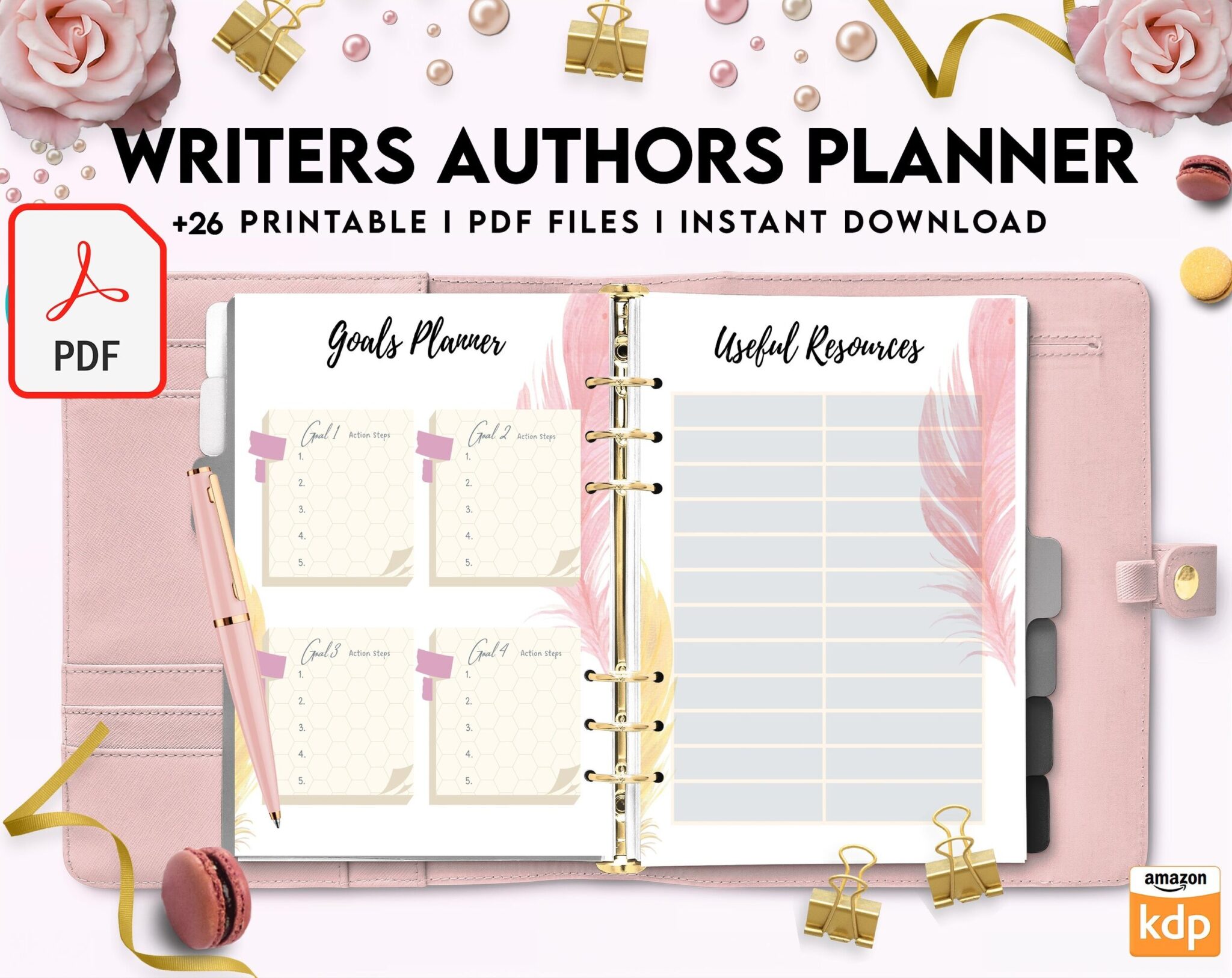 Writers Planner, Author Planner, Book Writing Planner, Novel Planner ...