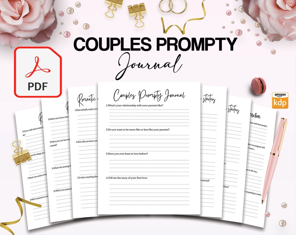 Couples & Relationship guided journal With Prompts 26 pages PDF, 8.5x11 ...