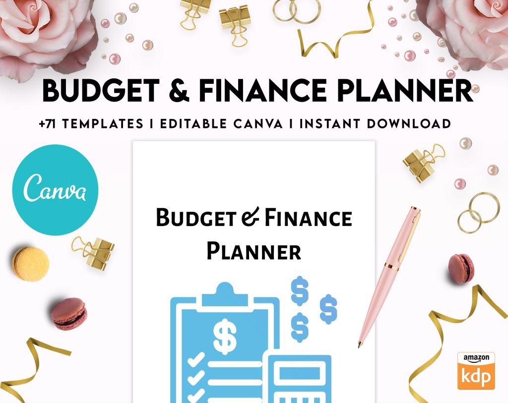 Budget & Finance Canva editable Planner PDF Printable, 8,5x11 inch A4 ...