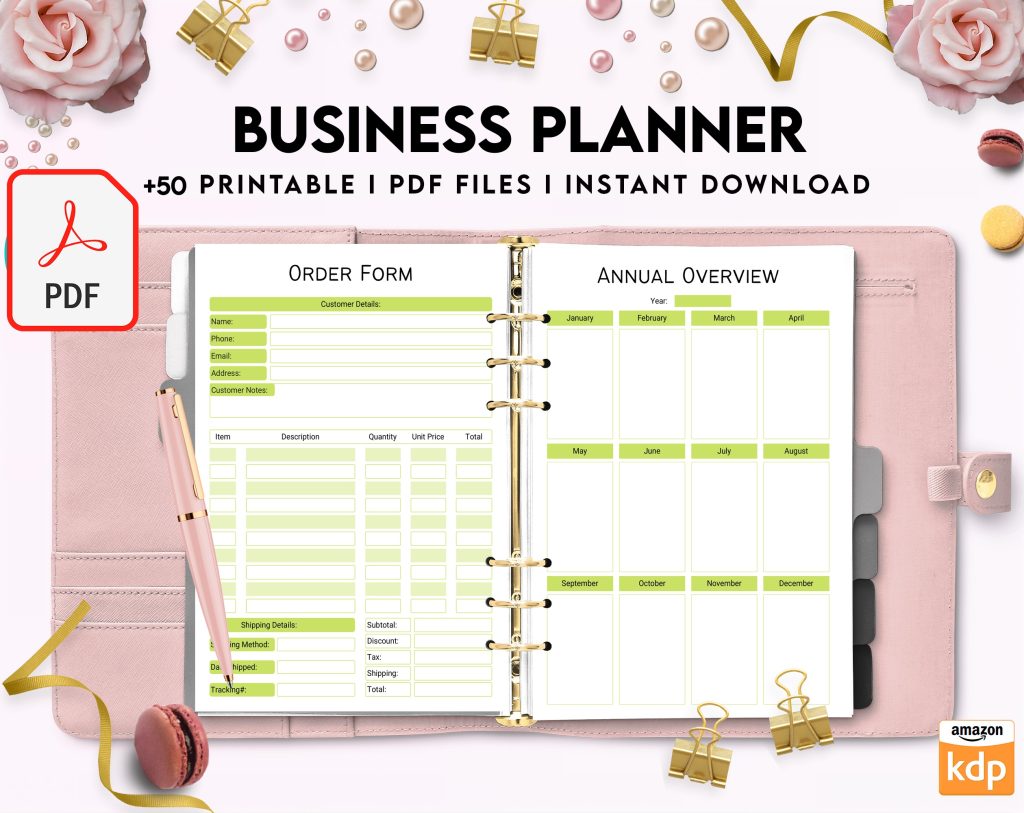 Free Business Planner, Small business Planner PDF Printable, 8,5x11 ...