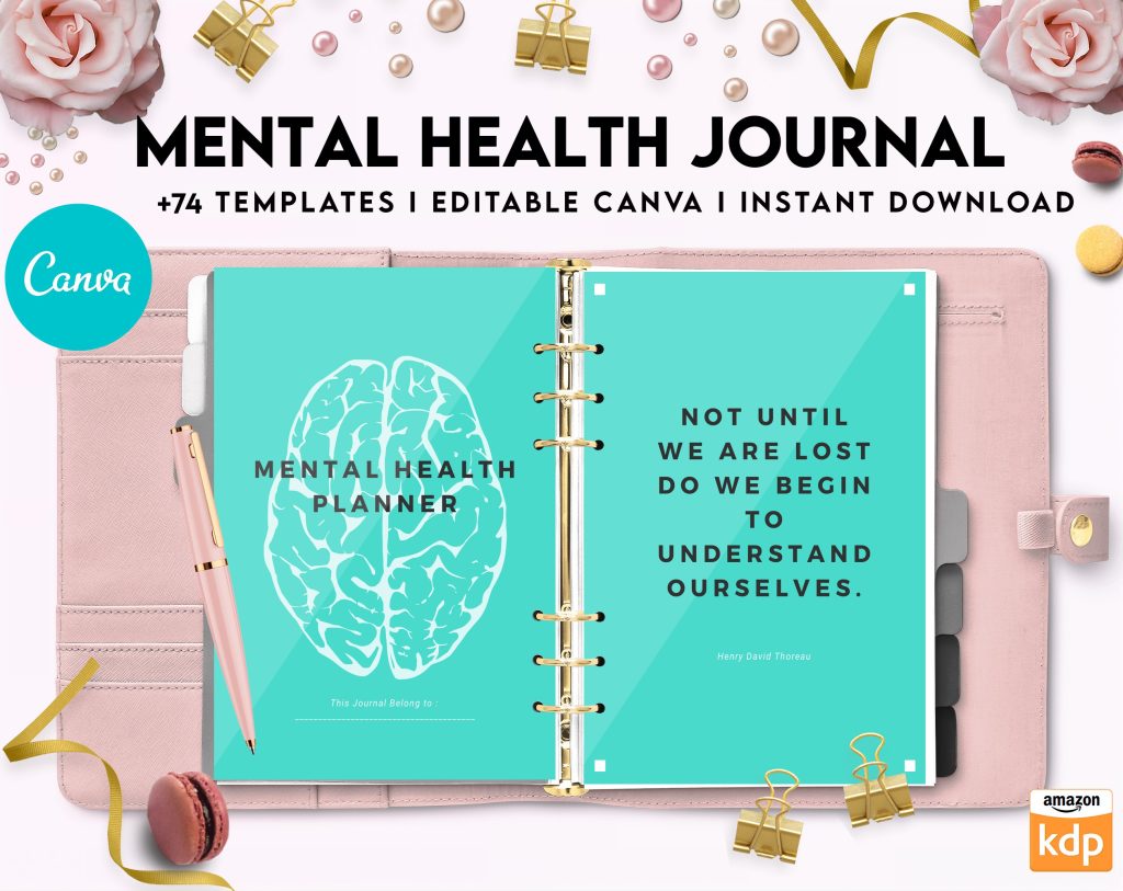 Mental Health Canva Editable Templates, 8,5x11 inch A4 size, For ...