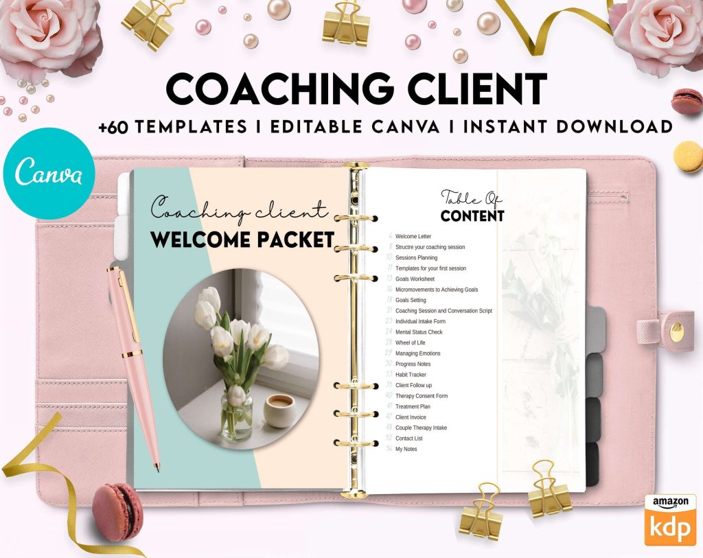 Client Onboarding Planner, Coaching client welcome packet, client ...