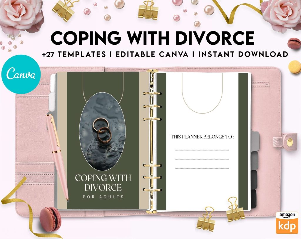 Divorce Planner, Coping with Divorce for Adults, Canva Editable ...