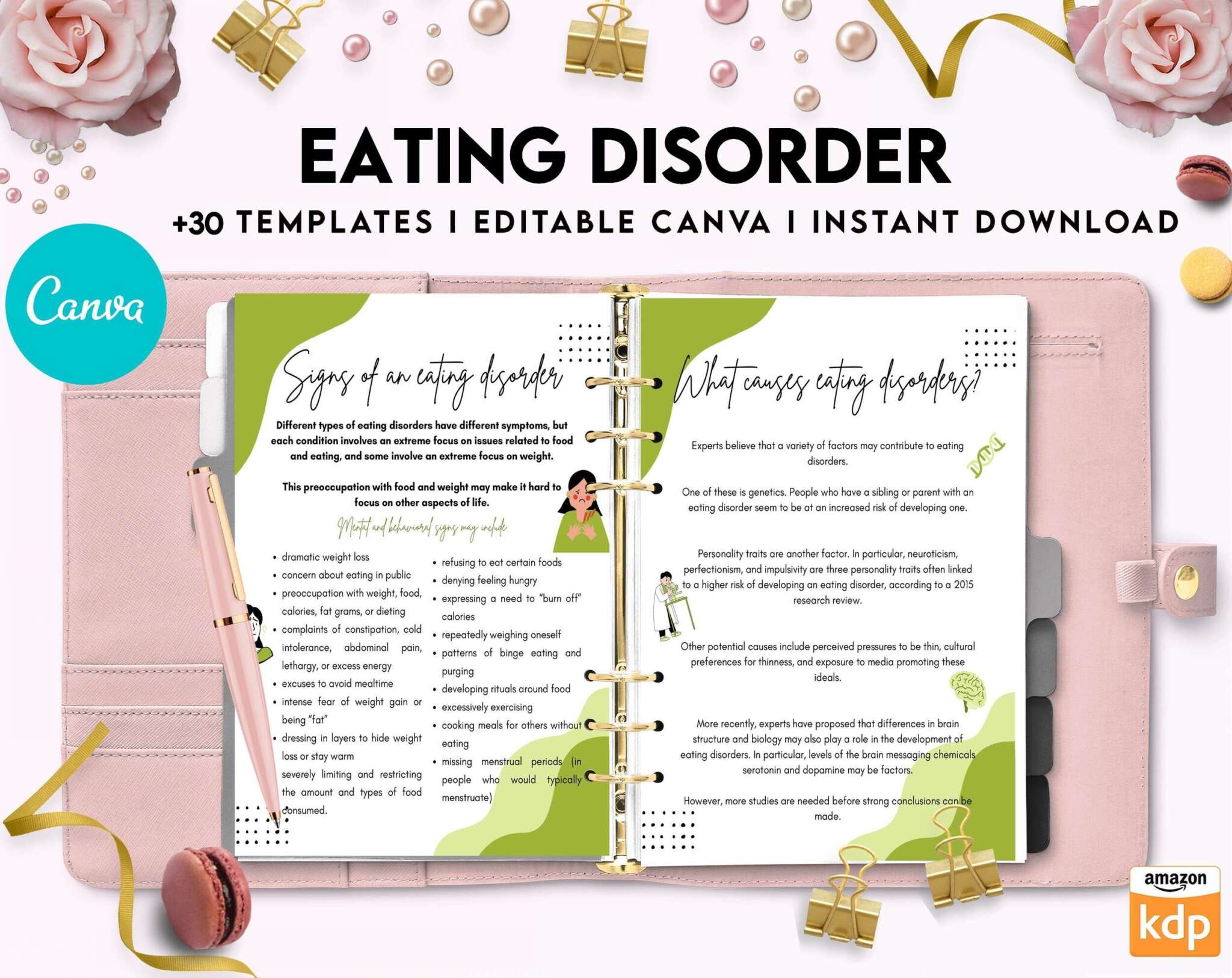 Stress Eating Disorder Journal, Eating disorder, Anorexia, Bulimia ...