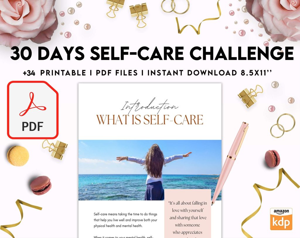 30 Day Self-Care Challenge Planner, Self Love Journal, Mindfulness ...