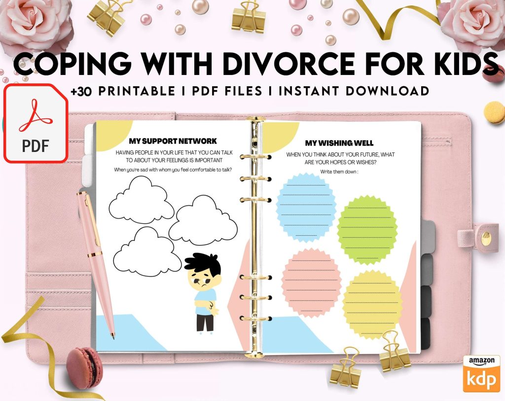 Coping with Divorce Journal, Kids Therapy, Coping Skills, Digital ...