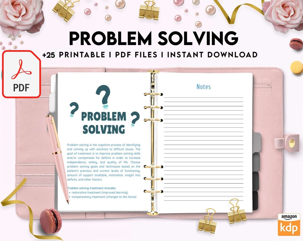Problem Solving Skills PDF Journal, Decision Making, Therapy Anxiety ...
