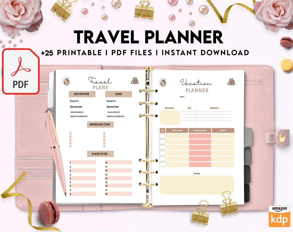 Travel Planner, travel checklist , trip organizer, vacation planner ...