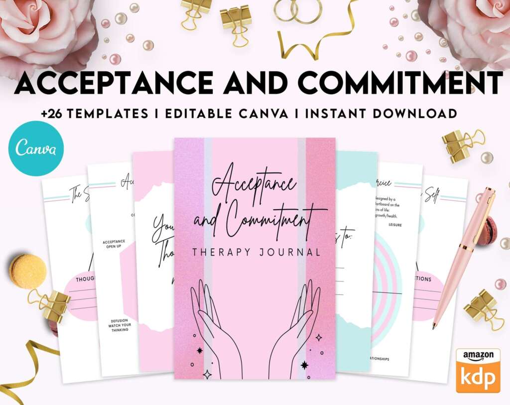 Acceptance and Commitment Therapy Workbook, Self Discovery, Self Esteem ...