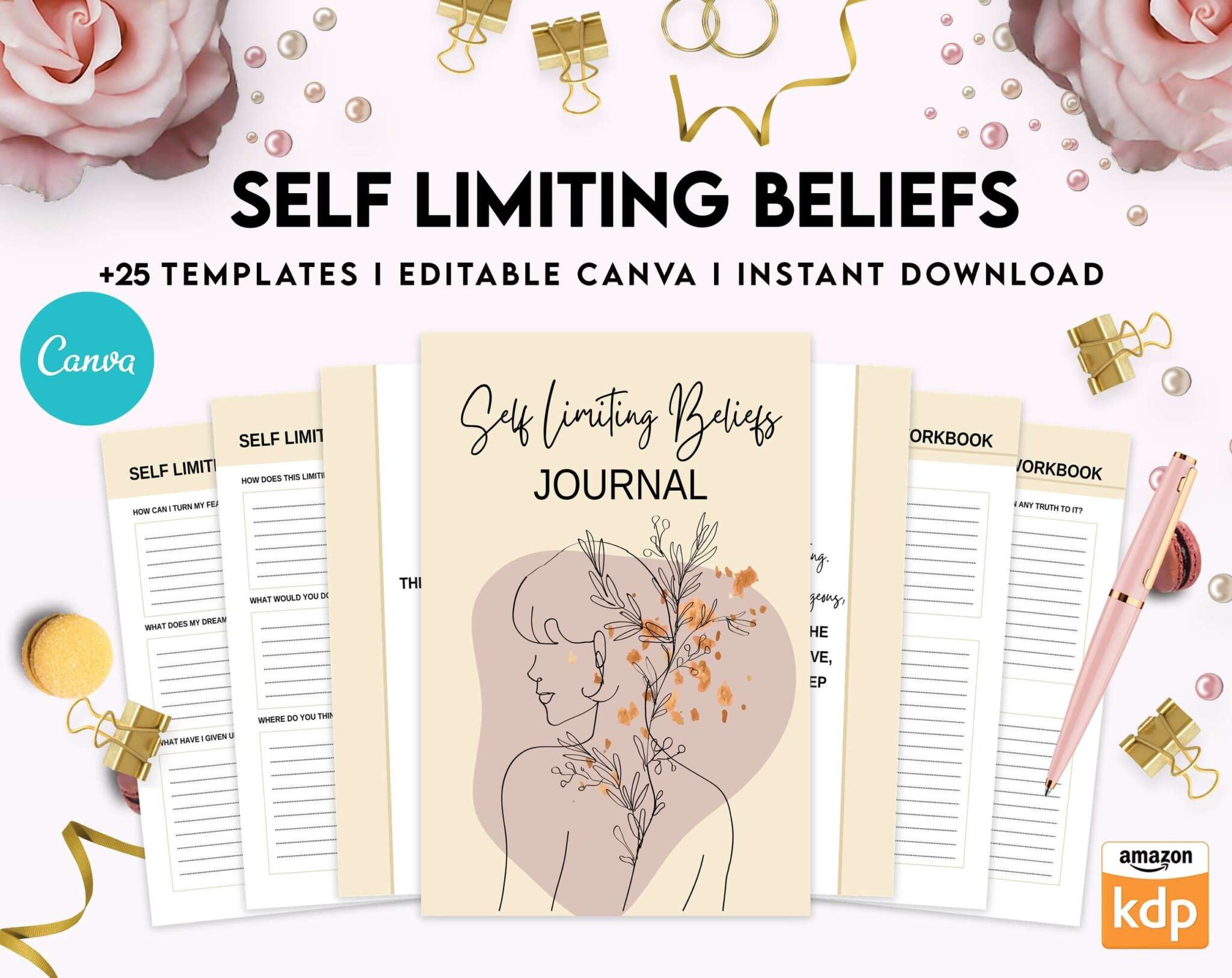 Self Limiting Beliefs, Boundaries, Self Esteem, Self Confidence Canva ...