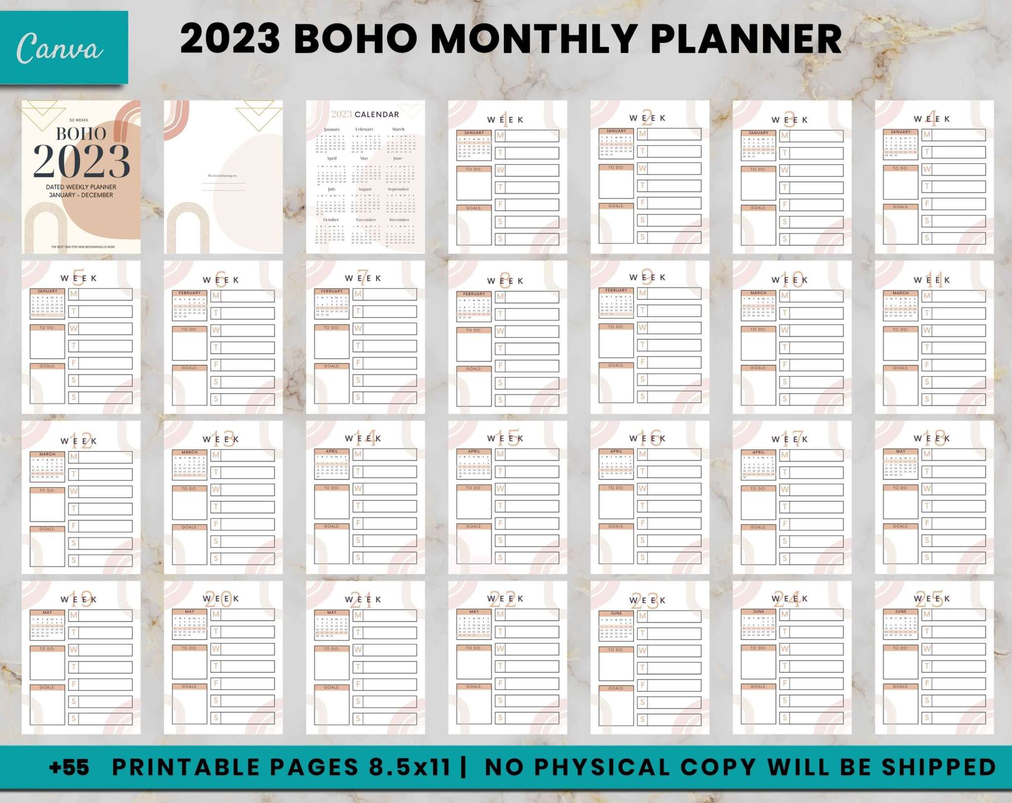 Canva Editable Planners Templates Create Professional-Quality Design