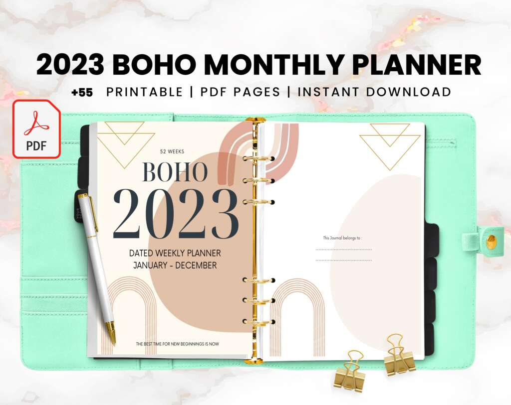 Printable Planners & Journals PDF Files 8.5x11"