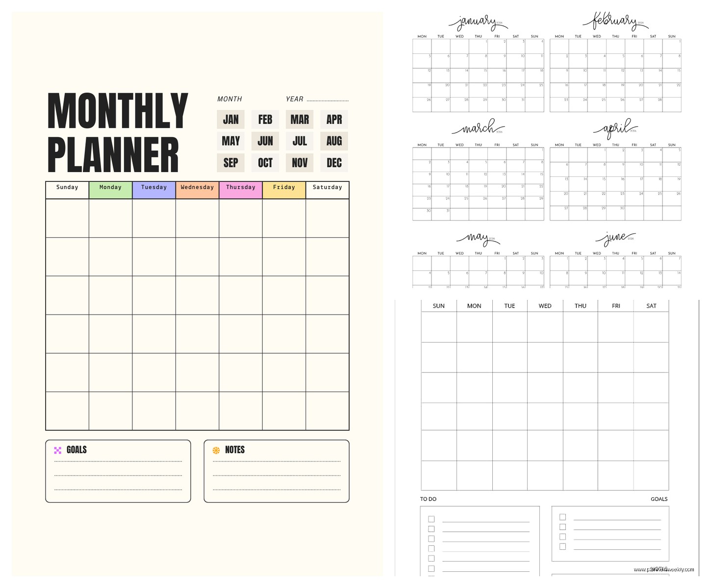 6 Month Planner: Half-Year Planning Solutions - Planners weekly