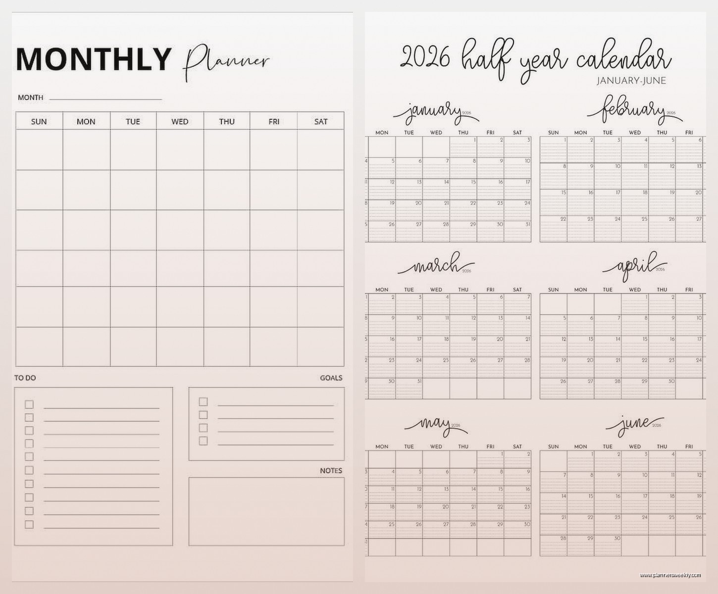 6 Month Planner: Half-Year Planning Solutions - Planners weekly