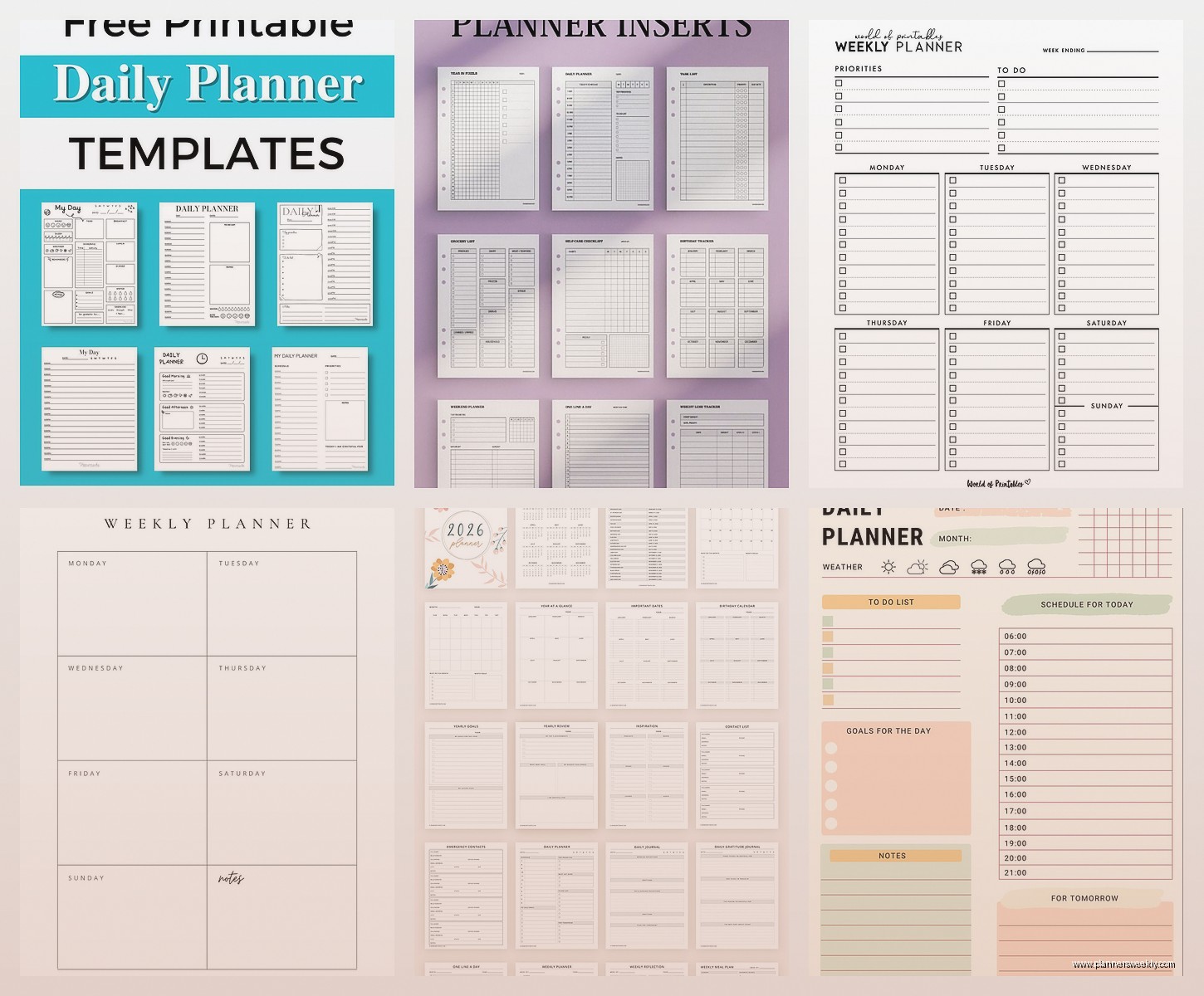 Complete Planner Template Guide: Free & Premium Options - Planners weekly